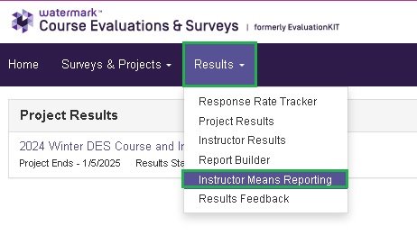 Accessing Course and Instructor Evaluations results (STAFF) – UC San Diego Extended Studies Online